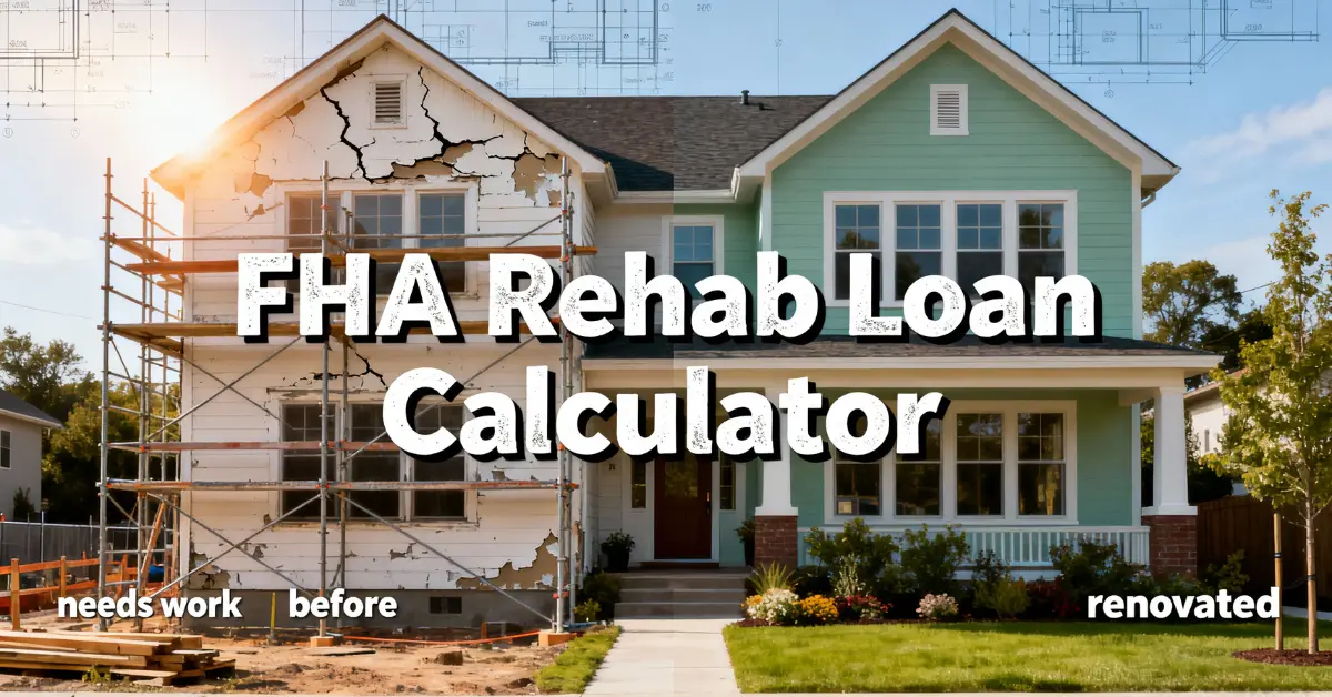 FHA Rehab Loan Calculator - Free 203k Loan Estimator